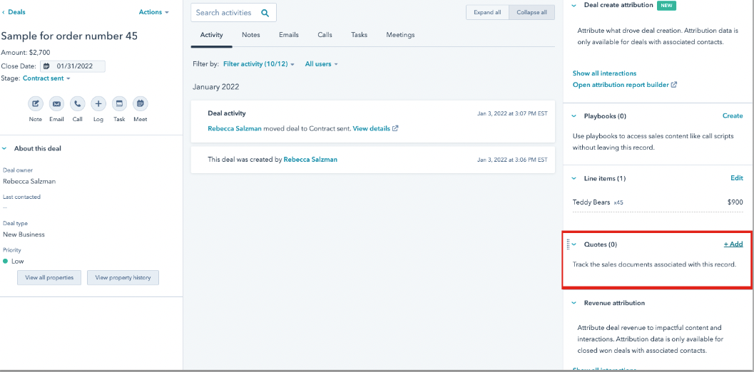 How To Use The HubSpot's Quotes Feature Step-By-Step